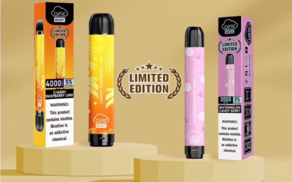 AIRIS BEAST 4000 PUFFS 5% DISPOSABLE BOX OF 10 LIMTED EDITION | NE Vape & Cigars Distribution